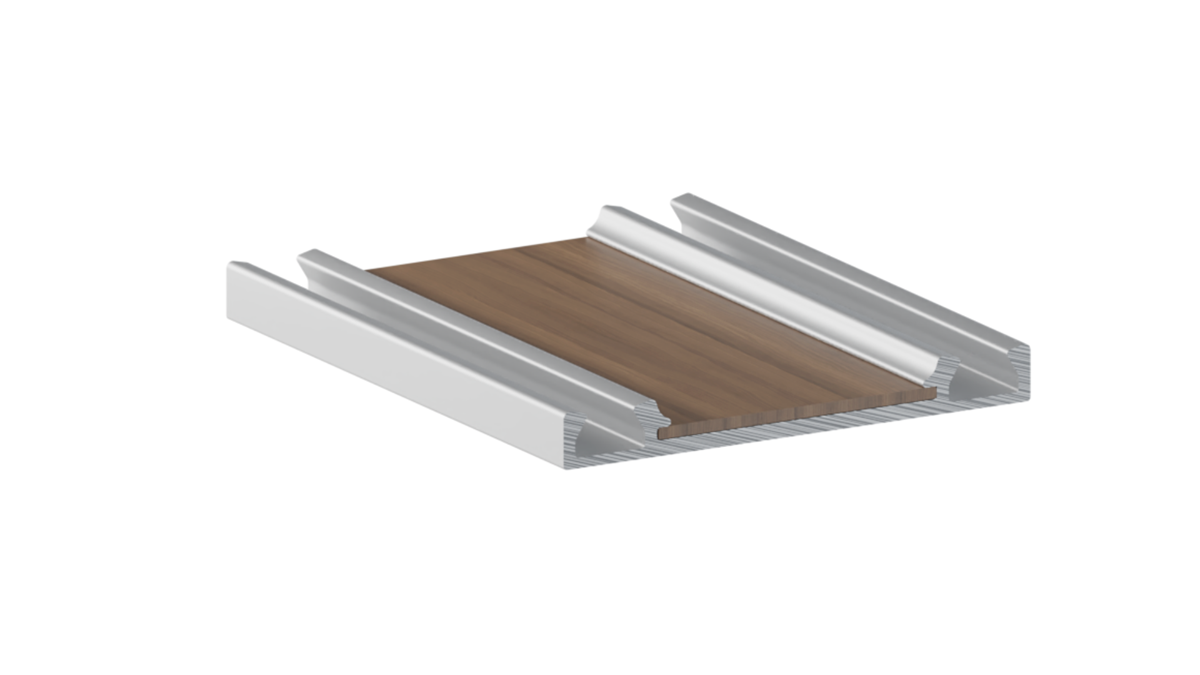 Perfil Trilho 1053 Anodizado Sem Jato 6m - Perfil Trilho Inferior 1053 ...