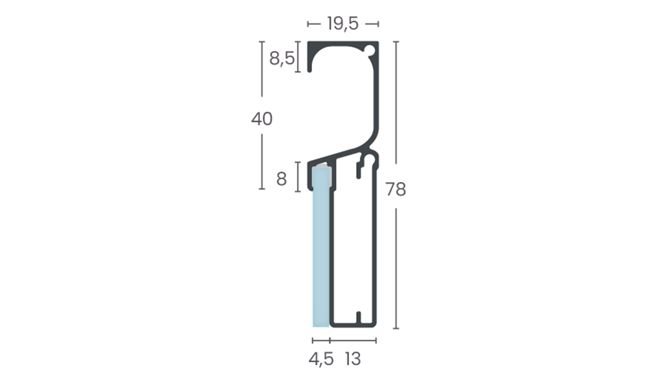 Perfil Alternativa 3178T Anodizado 3m 12218 - Perfil Alternativa 3178T ...