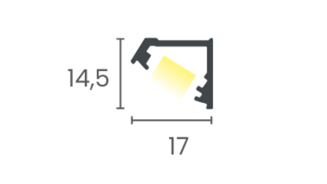 Perfil Led 03 Anodizado 3m Plibl - Perfil Led 03 Anodizado 3m Plibl ...