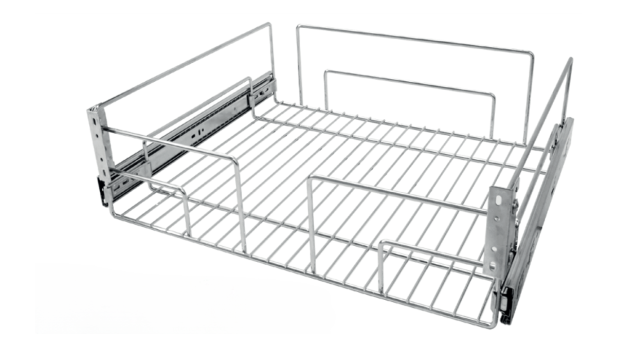 Gavetas Maxi Multi-Trilhos 600 Cromado - Gavetas Maxi Multi-Trilhos 600 Cromado - JOMER