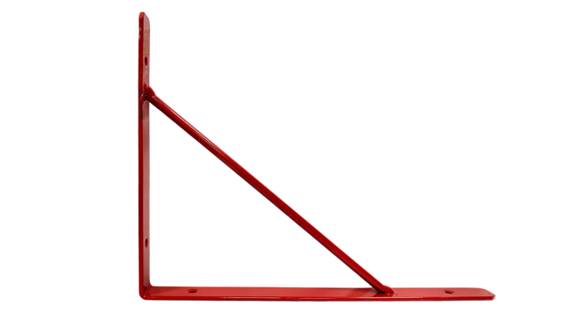 Mão Francesa Tradicional 200mm Vermelho Brilhante Liso - Mão Francesa ...