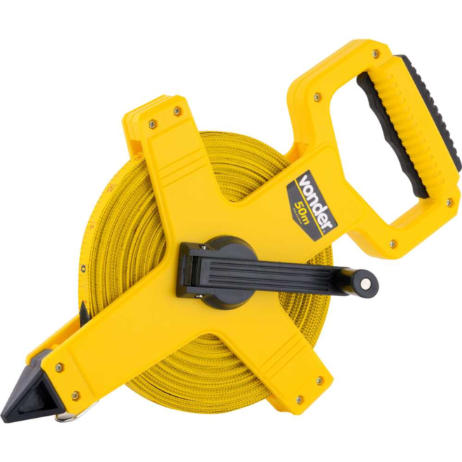 Trena de Fibra Longa 50 Metros - Trena de Fibra Longa 50 Metros - VONDER